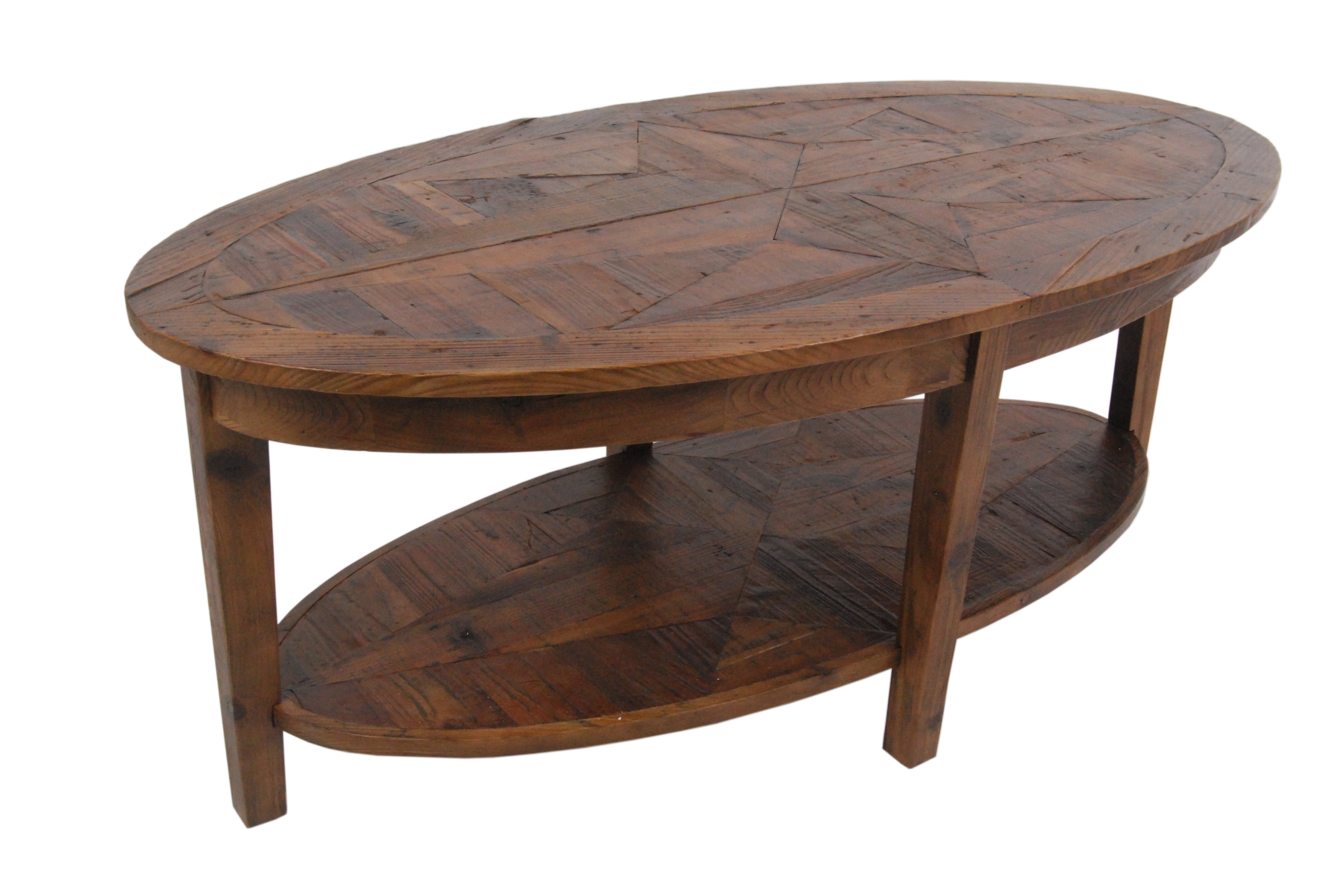 Michael Anthony Redden Reclaimed Oval Coffee Table - Walmart.com