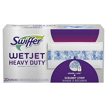 Swiffer Wetjet Heavy Duty Mop Pad Refills for Floor Mopping and Cleaning, All Purpose Multi ...