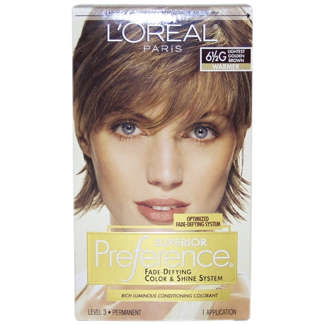 Loréal Paris Superior Preference Fade-Defying Color # 6.5 G Lightest Golden Brown - Warmer By Loreal Paris For U 1