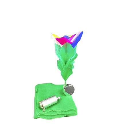 1Set Disappearing Cane To Flower Magic Tricks Silver Cane Close Up ...