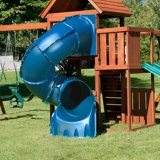 Swing-N-Slide Turbo Tube Slide, Blue Plastic, Outdoor Playground, 5 ...