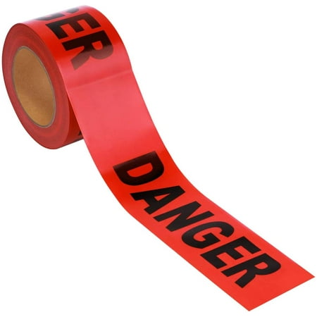 100m Red Danger Do Not Enter Tape Tear Resistant for Construction Works ...