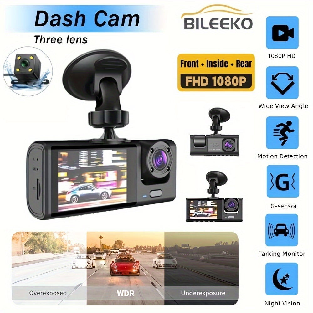 Click here for Grm 3 Channel Dash Cam Front And Rear Inside  1080... prices