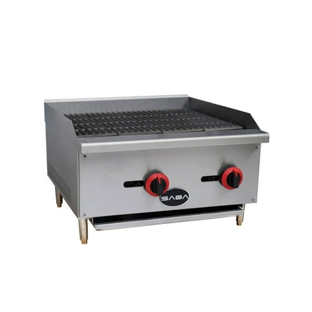 Heavy Duty Commercial Stainless Steel 24" Gas Charbroiler - Walmart.com