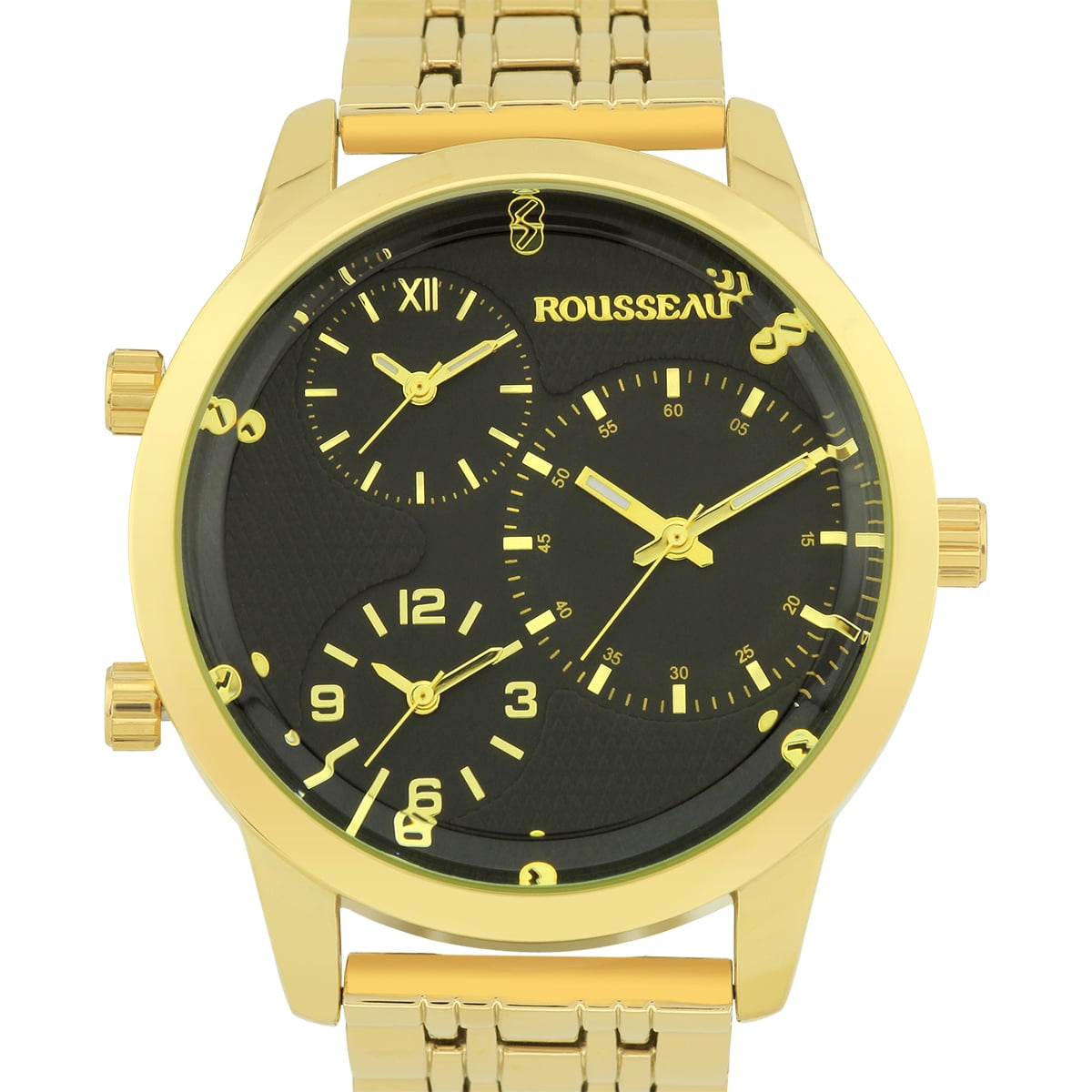 Rousseau Becker 3 Time Zone Men's Watch - Walmart.com