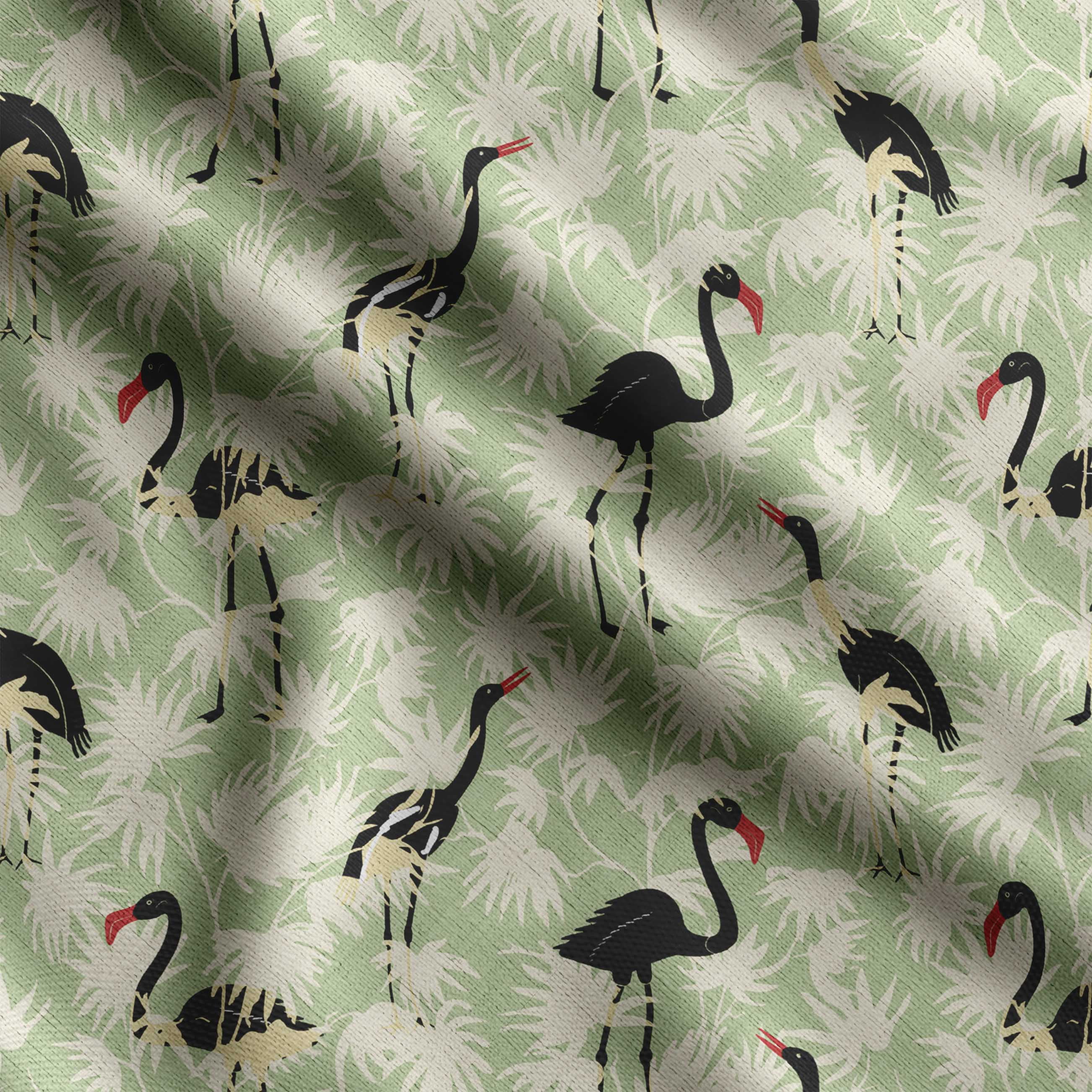 Soimoi Bird With Leaves Print,Cotton Cambric, Quilting Fabric Sold by ...