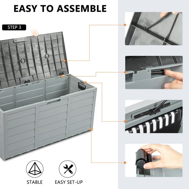 Grey Step Tool Box