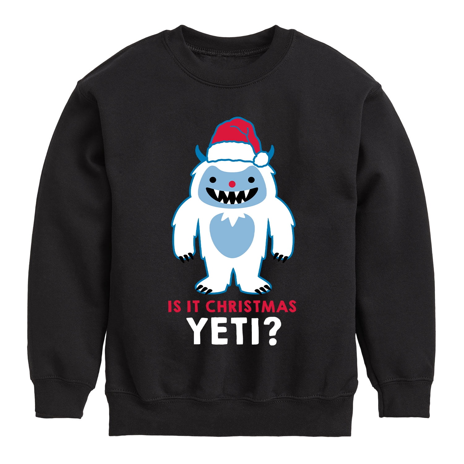 Instant Message - Is It Chrstmas Yeti - Kids Crew Fleece - Walmart.com