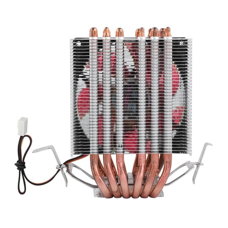 3pin CPU Cooler, Performance Low Power Consumption Powerful 6 Heat ...