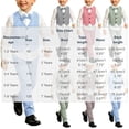 Boys Girls 4 Piece Suit Set 1-8 Years, Plaid Vest Long Sleeve Shirt ...