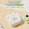 Dolewa D2 Bichon Mini Printer Portable Error Printer Use Thermal Paper ...