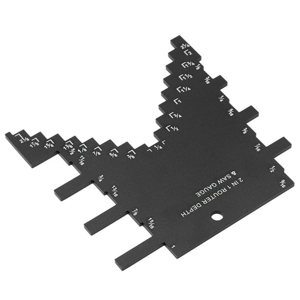 2 in 1 Step Depth Gauge Aluminum Alloy Router Table Saw Depth Gauge ...