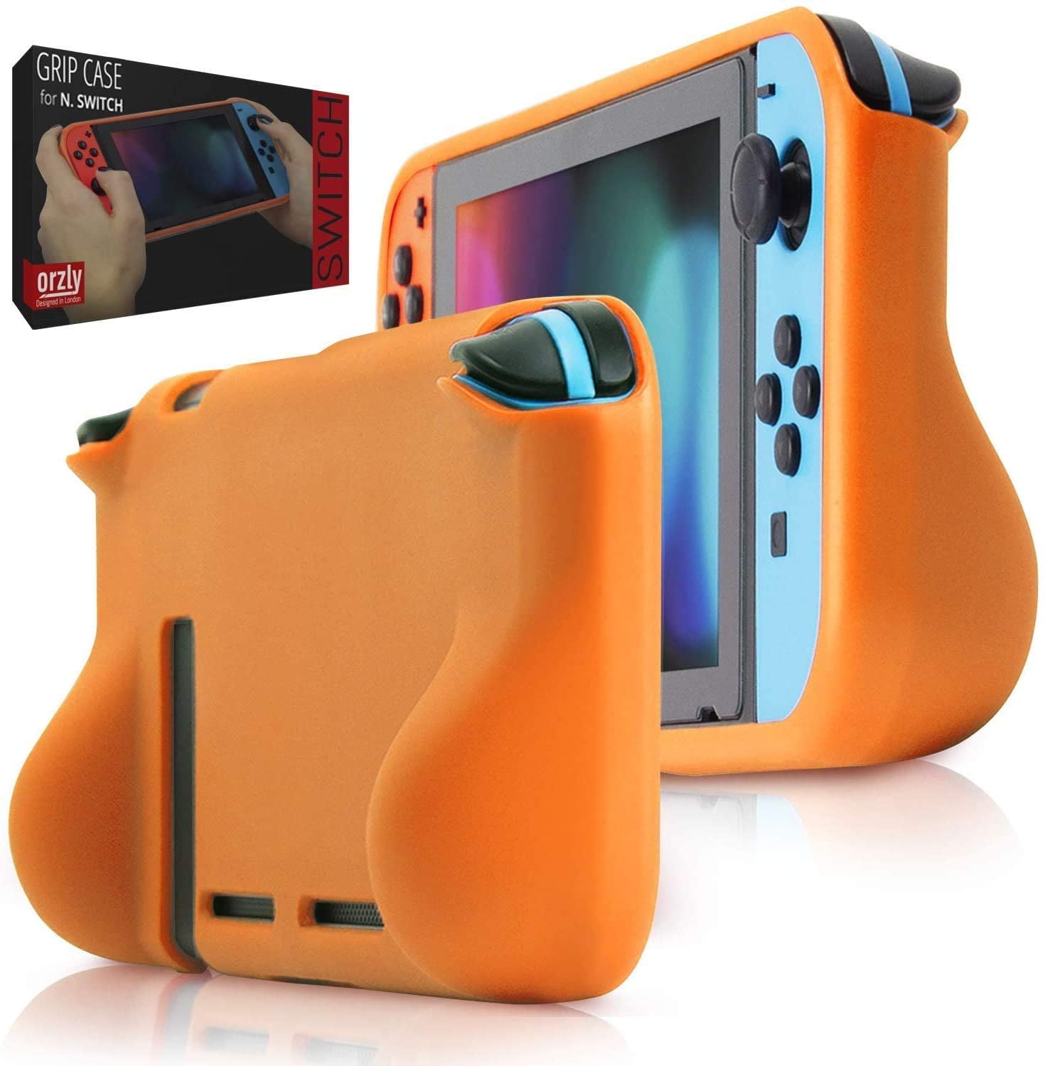 Orzly Grip Case for Nintendo Switch - Protective Back Cover for use on ...