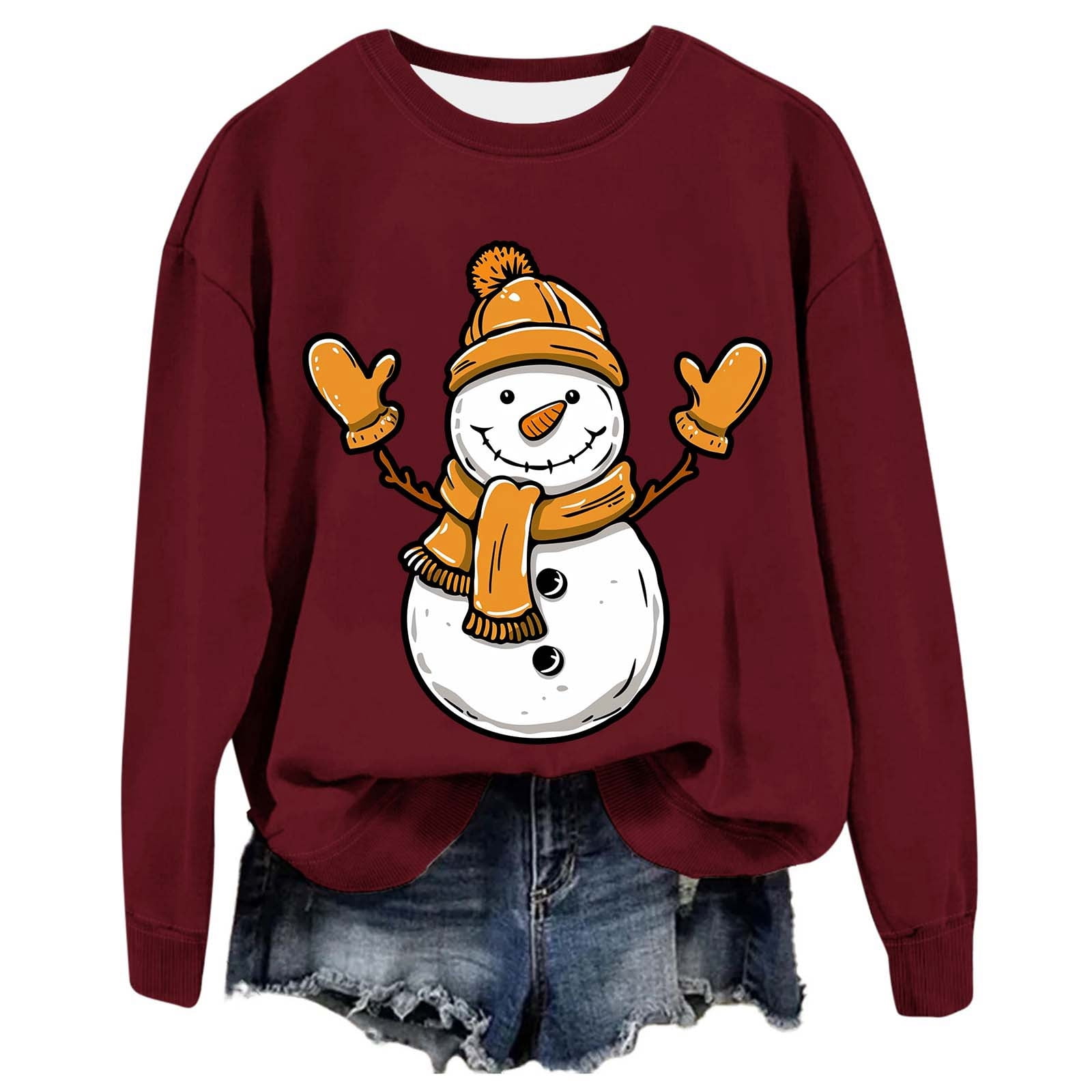 Click here for Hajgjp Womens Hoodless Sweatshirt Ladies Casual Cu... prices