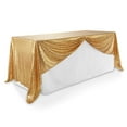 Lann's Linens 60" x 102" Gold Sequin Tablecloth, Sparkly Rectangle ...