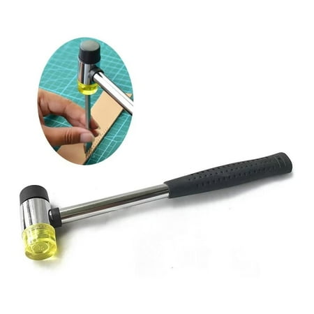 Soft double-sided rubber mallet for jewellers, leather goods, wood ...