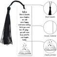 1pc Acrylic Bookmarks with Polyester Tassel Decorations Rectangle ...
