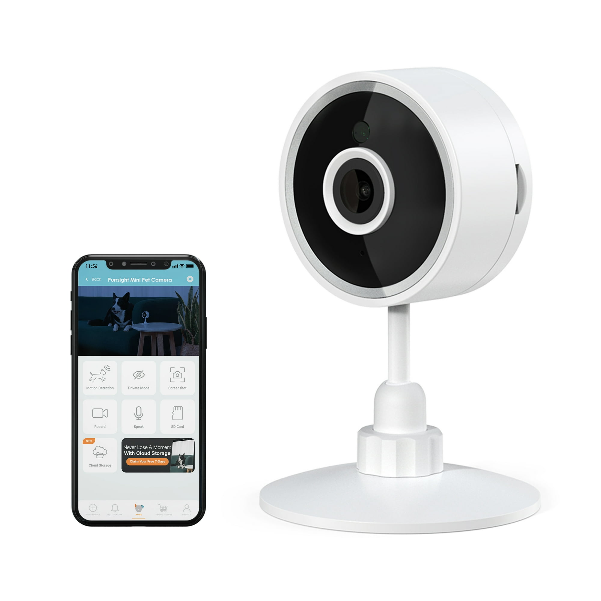 Click here for Instachew Purrsight Mini Wi-Fi 2k Hd Pet Camera  I... prices