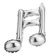 BalsaCircle 6 Silver Music Notes Mylar Foil Plain Balloons Wedding ...