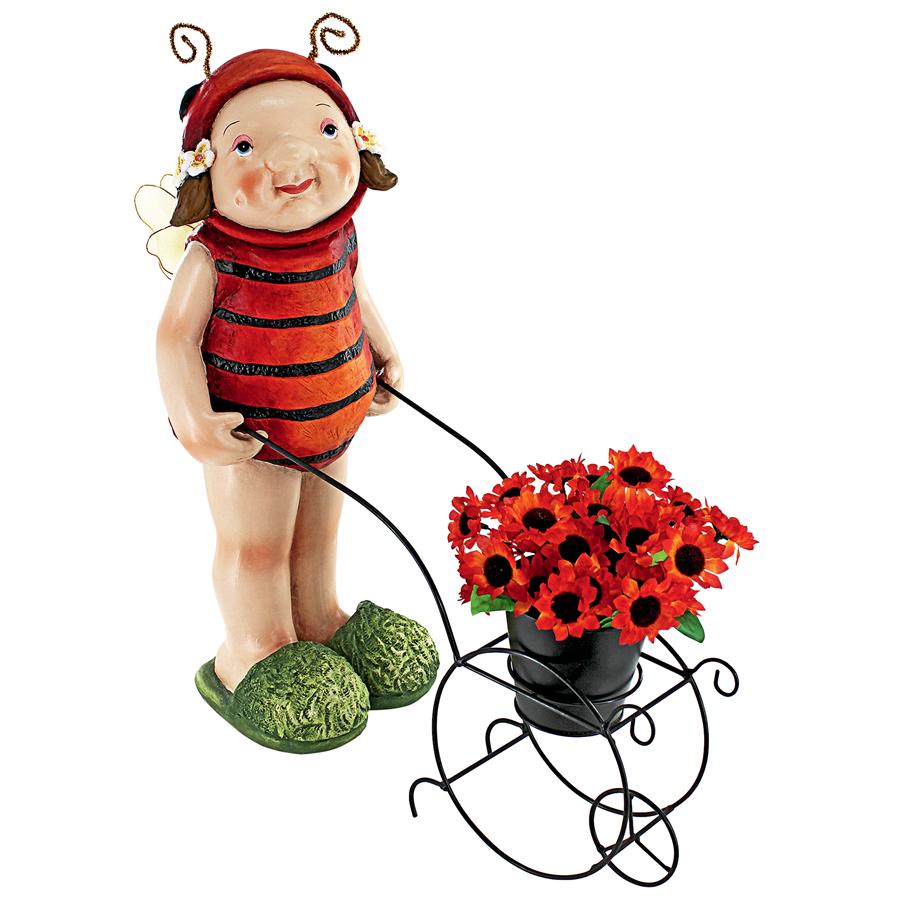 Design Toscano Polly the Lady Bug Fairy Garden Helper Statue - Walmart.com