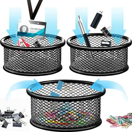 Paper Clip Holder Mesh Paper Clip Holders Paper Clip Dispenser Desk ...