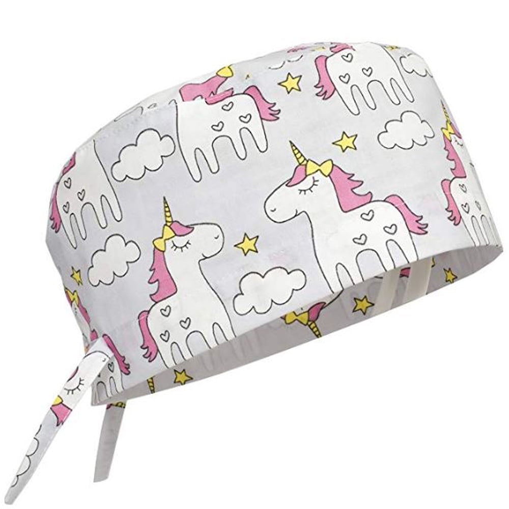 Scrub Cap Hat Medical Uniform Surgical Funny Print Nurse Doctor by KATE ...
