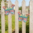 Metal Butterfly Wall Decor, Colorful Metal Butterfly Wall Art Decor ...