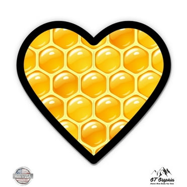 Honey Bee Honey Comb - 3" Vinyl Sticker - For Car Laptop I-Pad Phone ...