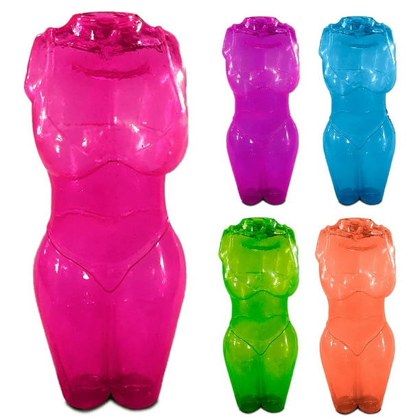 Paquete de 10 Vasos Exótico Cosmoplastic Silueta de Mujer 940 ML ...