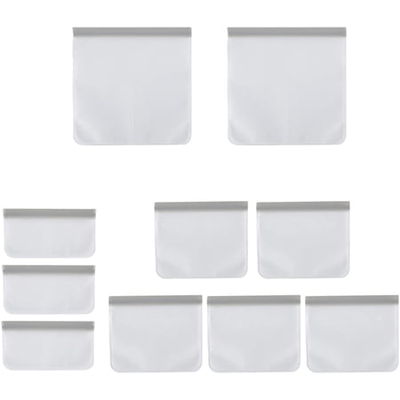 silicone bag Silicone Food Storage Containers Leakproof Reusable Stand ...
