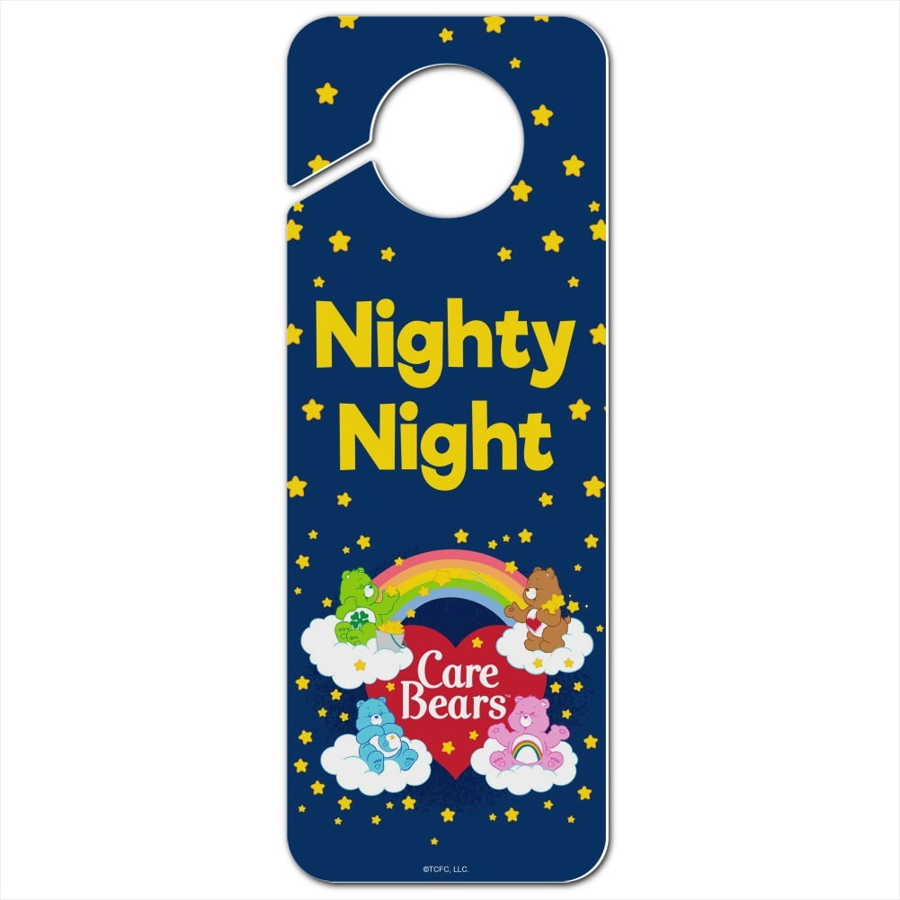Care Bears Classic Logo Group Plastic Door Knob Hanger Sign - Walmart.com