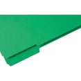 Staples Colored File Folders w/ Reinforced Tabs Letter 3 Tab Green 100 ...