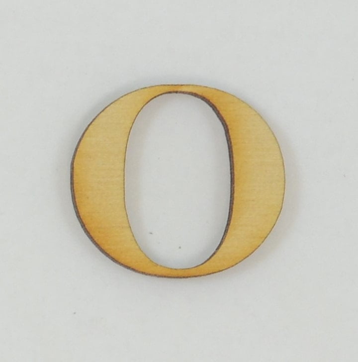 1 Pc, 8 Inch X 1/8 Inch Thick Times New Roman Bold Wood Letters O Great ...