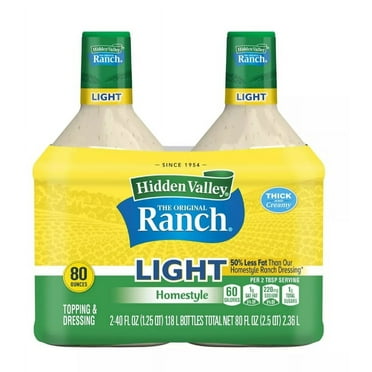 Hidden Valley Original Ranch Dressing, 40 fl oz, 2 Count - Walmart.com