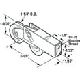 Roller Assembly, 1-1/4 in. Tandem Wheels, Concave Edge, Steel Ball ...