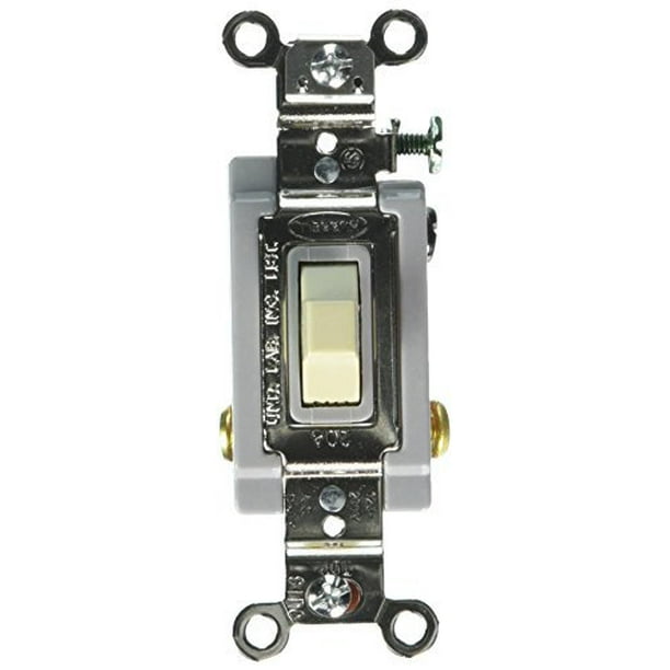 Hubbell HBL1385I Toggle, Single Pole Double Throw, Center Off, 20 amp ...