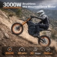 CEMOTO D02 Electric Dirt Bike for Adults, 48V/21A 3000W Motor, 40 mph ...