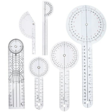 12 Inch Goniometer,Transparent Orthopedic Angle Ruler Plastic ...