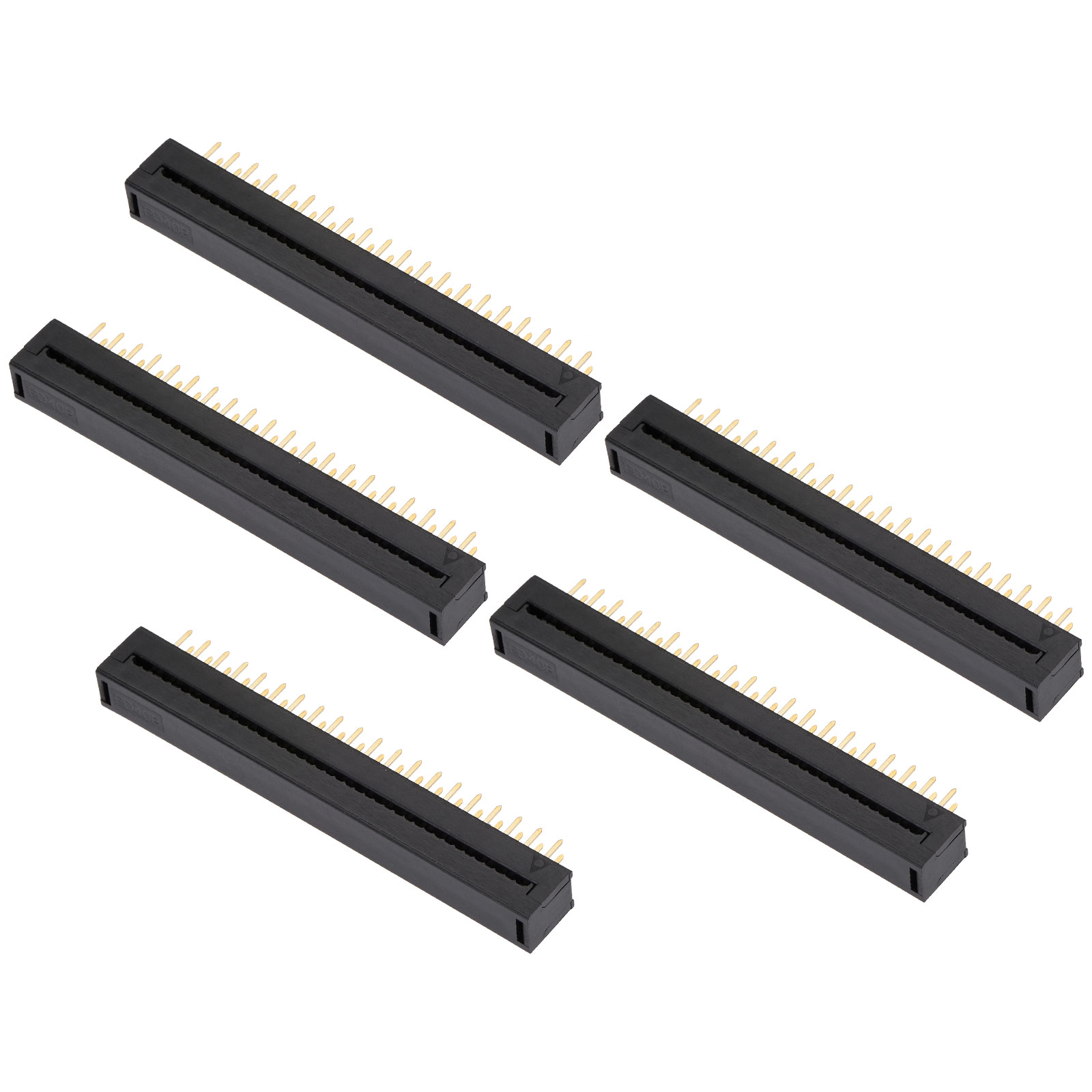 40P Dual Rows 2.54mm Pitch Transition Plug Socket for Flat Ribbon Cable ...