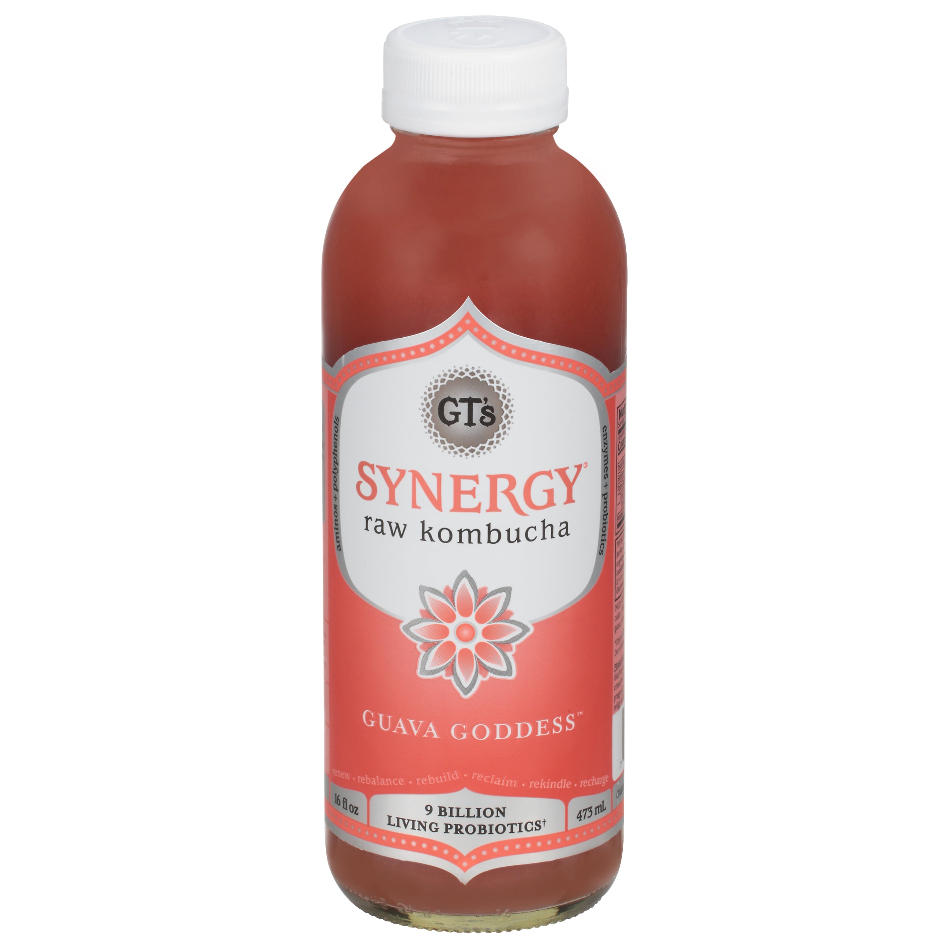 GT’s Synergy Organic Kombucha Guava Goddess, 16 fl oz