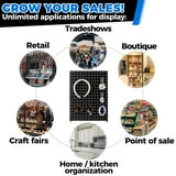 Storage Standard Metal Pegboard Display Rack, Jewelry & Craft Organizer ...