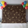 Brown Floral Backdrop for Photography, Fabric Photo Background Backdrop ...