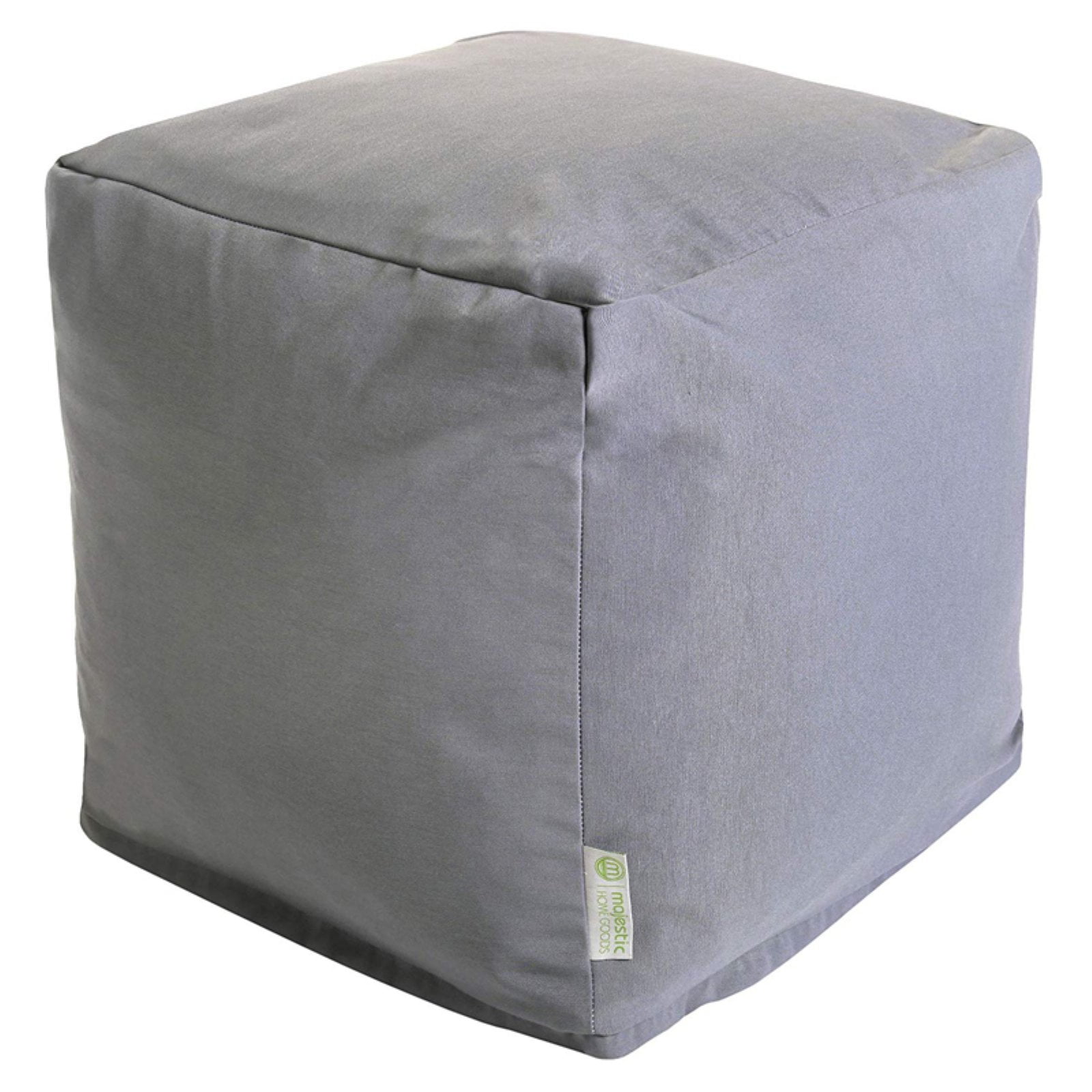Majestic Home Goods Solid Indoor/Outdoor Ottoman Pouf Cube - Walmart.com