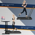 Superfit 2.25HP Up To 7.5MPH 2 in 1 Folding Under Desk Treadmill W ...