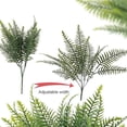 Artificial Greenery Stems Realistic Plastic Faux Leaf Bouquet Hand Tied ...