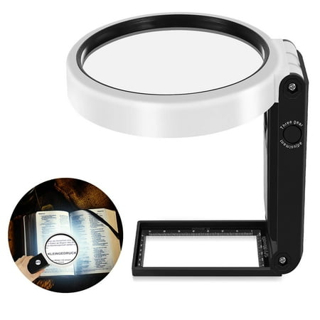 Magnifier with Light and Hands Free Standing, Powered and Standing ...