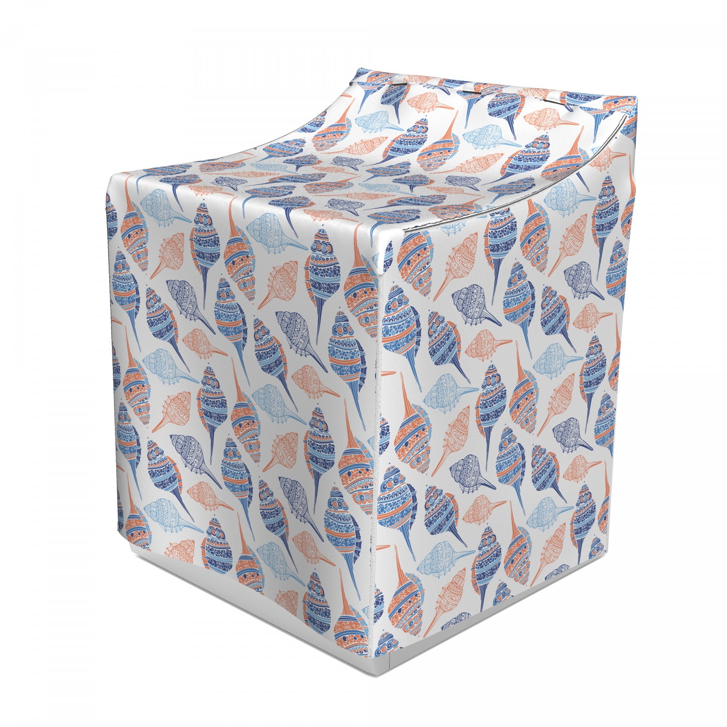 Ocean Washer Cover, Marine Life Themed Abstract Seashells Scallops with ...