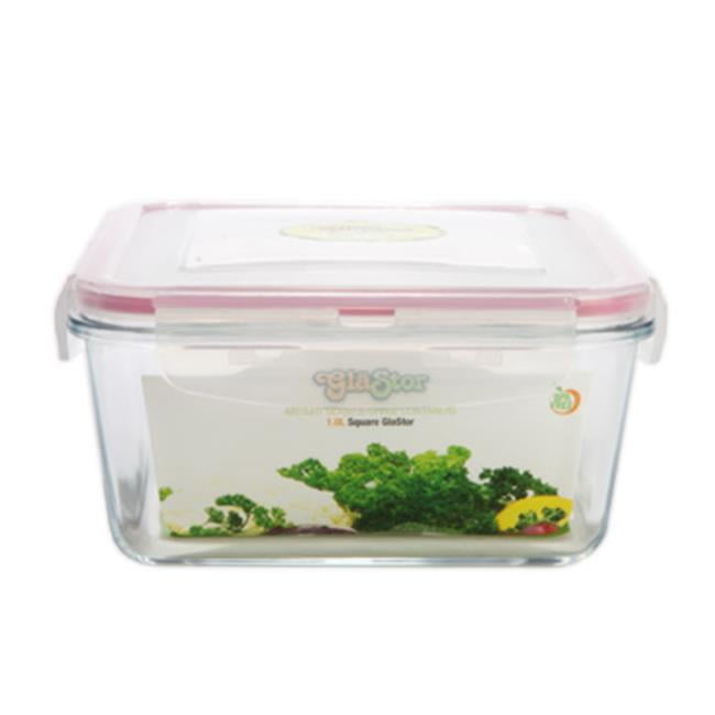 Tribest Glastor 34oz. Square Storage Container - Clear - Walmart.com