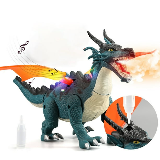 Herrnalise Mist Spraying Robot Dragon Toy - Walking Dinosaur Fire Breathing Water Spray with ...