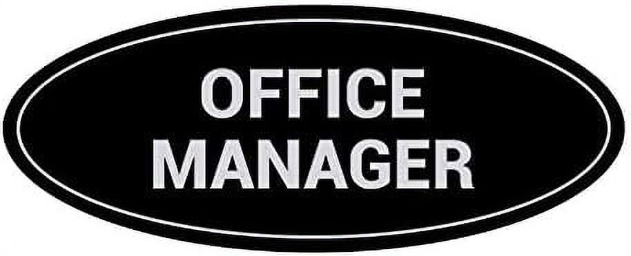 oval office manager sign (black/silver) - large - Walmart.com